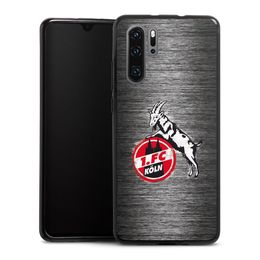 DeinDesign Huawei P30 Pro Handy Silikon H&uuml;lle Case schwarz Handyh&uuml;lle Official Licensed Product Metallic Look 1. Fc K&ouml;ln