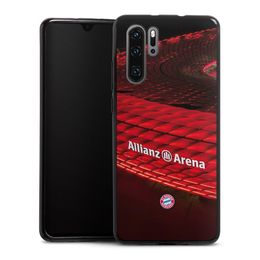 DeinDesign Huawei P30 Pro Handy Silikon H&uuml;lle Case schwarz Handyh&uuml;lle Fc Bayern M&uuml;nchen Stadium Fcb