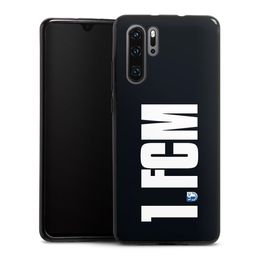 DeinDesign Huawei P30 Pro Handy Silikon H&uuml;lle Case schwarz Handyh&uuml;lle 1. Fcm 1. Fc Magdeburg Official Licensed Product