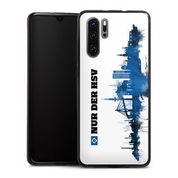 DeinDesign Huawei P30 Pro Handy Silikon H&uuml;lle Case schwarz Handyh&uuml;lle Hsv Official Licensed Product Bundesliga