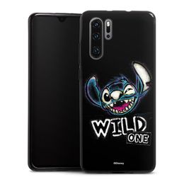 DeinDesign Huawei P30 Pro Handy Silikon H&uuml;lle Case schwarz Handyh&uuml;lle Lilo & Stitch Disney Official Licensed Product