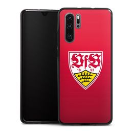 DeinDesign Huawei P30 Pro Handy Silikon H&uuml;lle Case schwarz Handyh&uuml;lle Logo Official Licensed Product Vfb Stuttgart
