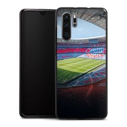 DeinDesign Huawei P30 Pro Handy Silikon H&uuml;lle Case schwarz Handyh&uuml;lle Fcb Fc Bayern M&uuml;nchen Stadium