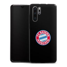 DeinDesign Huawei P30 Pro Handy Silikon H&uuml;lle Case schwarz Handyh&uuml;lle Fc Bayern M&uuml;nchen Logo Official Licensed Product