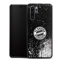 DeinDesign Huawei P30 Pro Handy Silikon H&uuml;lle Case schwarz Handyh&uuml;lle Official Licensed Product Fcb Fc Bayern M&uuml;nchen