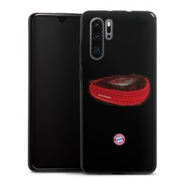 DeinDesign Huawei P30 Pro Handy Silikon H&uuml;lle Case schwarz Handyh&uuml;lle Fc Bayern M&uuml;nchen Fcb Official Licensed Product Stadium