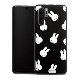 DeinDesign Huawei P30 Pro Handy Silikon H&uuml;lle Case schwarz Handyh&uuml;lle Muster Miffy Transparent