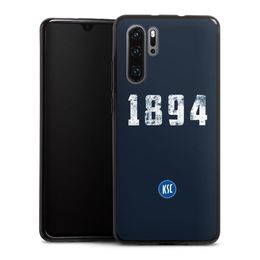 DeinDesign Huawei P30 Pro Handy Silikon H&uuml;lle Case schwarz Handyh&uuml;lle Karlsruher Sc Ksc Bundesliga