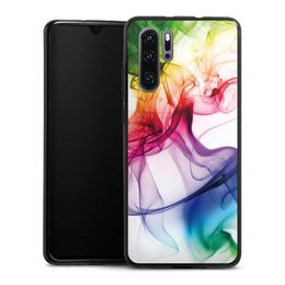 DeinDesign Huawei P30 Pro Handy Silikon H&uuml;lle Case schwarz Handyh&uuml;lle Rainbow Colour Water