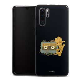DeinDesign Huawei P30 Pro Handy Silikon H&uuml;lle Case schwarz Handyh&uuml;lle Guardians Of The Galaxy Groot Marvel