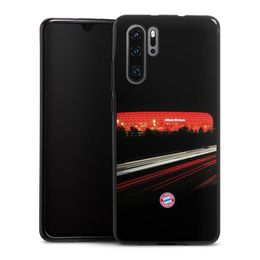 DeinDesign Huawei P30 Pro Handy Silikon H&uuml;lle Case schwarz Handyh&uuml;lle Fcb Fc Bayern M&uuml;nchen Stadium
