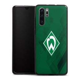 DeinDesign Huawei P30 Pro Handy Silikon H&uuml;lle Case schwarz Handyh&uuml;lle Sv Werder Bremen Official Licensed Product Coat Of Arms