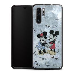 DeinDesign Huawei P30 Pro Handy Silikon H&uuml;lle Case schwarz Handyh&uuml;lle Vintage Disney