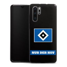 DeinDesign Huawei P30 Pro Handy Silikon H&uuml;lle Case schwarz Handyh&uuml;lle Hamburger Sv Statement Hsv