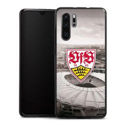 DeinDesign Huawei P30 Pro Handy Silikon H&uuml;lle Case schwarz Handyh&uuml;lle Official Licensed Product Vfb Stuttgart Stadium