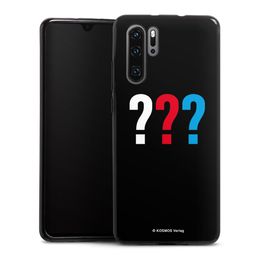 DeinDesign Huawei P30 Pro Handy Silikon H&uuml;lle Case schwarz Handyh&uuml;lle Official Licensed Product Die Drei ??? Logo