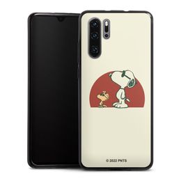 DeinDesign Huawei P30 Pro Handy Silikon H&uuml;lle Case schwarz Handyh&uuml;lle Snoopy Official Licensed Product Kindheit