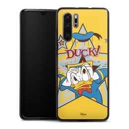 DeinDesign Huawei P30 Pro Handy Silikon H&uuml;lle Case schwarz Handyh&uuml;lle Donald Duck Disney Official Licensed Product