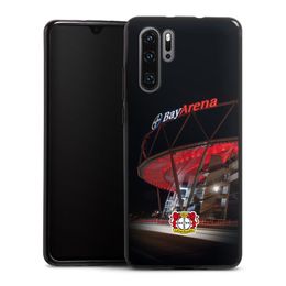 DeinDesign Huawei P30 Pro Handy Silikon H&uuml;lle Case schwarz Handyh&uuml;lle Official Licensed Product Bayer 04 Leverkusen Stadium