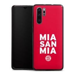 DeinDesign Huawei P30 Pro Handy Silikon H&uuml;lle Case schwarz Handyh&uuml;lle Fcb Mia San Mia Fc Bayern M&uuml;nchen