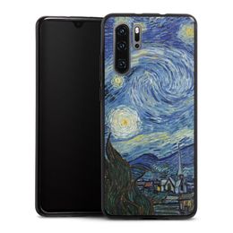DeinDesign Huawei P30 Pro Handy Silikon H&uuml;lle Case schwarz Handyh&uuml;lle The Starry Night Kunst