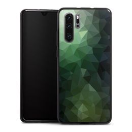 DeinDesign Huawei P30 Pro Handy Silikon H&uuml;lle Case schwarz Handyh&uuml;lle Tarnmuster Geometric Mosaic