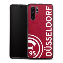 DeinDesign Huawei P30 Pro Handy Silikon H&uuml;lle Case schwarz Handyh&uuml;lle Lettering F95 Fortuna D&uuml;sseldorf