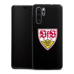DeinDesign Huawei P30 Pro Handy Silikon H&uuml;lle Case schwarz Handyh&uuml;lle Vfb Stuttgart Coat Of Arms Official Licensed Product