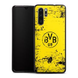 DeinDesign Huawei P30 Pro Handy Silikon H&uuml;lle Case schwarz Handyh&uuml;lle Bvb Official Licensed Product Borussia Dortmund