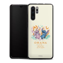 DeinDesign Huawei P30 Pro Handy Silikon H&uuml;lle Case schwarz Handyh&uuml;lle Official Licensed Product Lilo & Stitch Disney