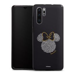 DeinDesign Huawei P30 Pro Handy Silikon H&uuml;lle Case schwarz Handyh&uuml;lle Minnie Mouse Muster Disney