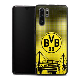 DeinDesign Huawei P30 Pro Handy Silikon H&uuml;lle Case schwarz Handyh&uuml;lle Bvb Stadium Borussia Dortmund
