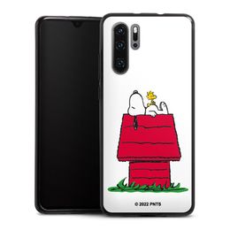 DeinDesign Huawei P30 Pro Handy Silikon H&uuml;lle Case schwarz Handyh&uuml;lle Snoopy Peanuts Official Licensed Product