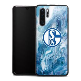 DeinDesign Huawei P30 Pro Handy Silikon H&uuml;lle Case schwarz Handyh&uuml;lle Logo Fc Schalke 04 Merchandise