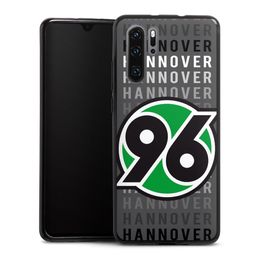 DeinDesign Huawei P30 Pro Handy Silikon H&uuml;lle Case schwarz Handyh&uuml;lle H96 Hannover 96 Official Licensed Product
