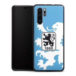 DeinDesign Huawei P30 Pro Handy Silikon H&uuml;lle Case schwarz Handyh&uuml;lle Coat Of Arms Tsv 1860 M&uuml;nchen Official Licensed Product