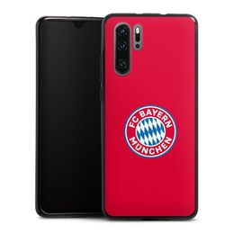 DeinDesign Huawei P30 Pro Handy Silikon H&uuml;lle Case schwarz Handyh&uuml;lle Fc Bayern M&uuml;nchen Fcb Logo