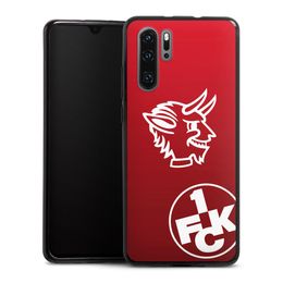DeinDesign Huawei P30 Pro Handy Silikon H&uuml;lle Case schwarz Handyh&uuml;lle Devil Official Licensed Product 1. Fc Kaiserslautern