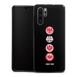 DeinDesign Huawei P30 Pro Handy Silikon H&uuml;lle Case schwarz Handyh&uuml;lle Eintracht Frankfurt Soccer Sge