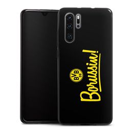 DeinDesign Huawei P30 Pro Handy Silikon H&uuml;lle Case schwarz Handyh&uuml;lle Borussia Dortmund Bvb Soccer