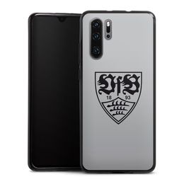DeinDesign Huawei P30 Pro Handy Silikon H&uuml;lle Case schwarz Handyh&uuml;lle Logo Official Licensed Product Vfb Stuttgart