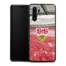 DeinDesign Huawei P30 Pro Handy Silikon H&uuml;lle Case schwarz Handyh&uuml;lle Stadium Vfb Stuttgart Official Licensed Product