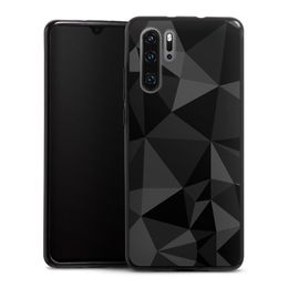 DeinDesign Huawei P30 Pro Handy Silikon H&uuml;lle Case schwarz Handyh&uuml;lle Abstract Muster Geometric