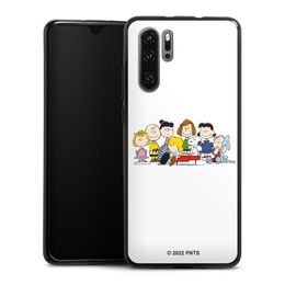DeinDesign Huawei P30 Pro Handy Silikon H&uuml;lle Case schwarz Handyh&uuml;lle Peanuts Kindheit Merchandise