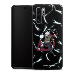 DeinDesign Huawei P30 Pro Handy Silikon H&uuml;lle Case schwarz Handyh&uuml;lle Naruto Shippuden Official Licensed Product Kakashi