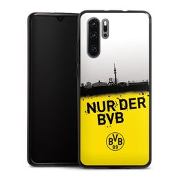DeinDesign Huawei P30 Pro Handy Silikon H&uuml;lle Case schwarz Handyh&uuml;lle Borussia Dortmund Statement Bvb