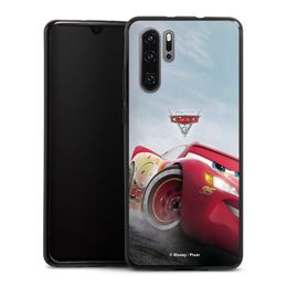 DeinDesign Huawei P30 Pro Handy Silikon H&uuml;lle Case schwarz Handyh&uuml;lle Lightning Mcqueen 95 Official Licensed Product Cars