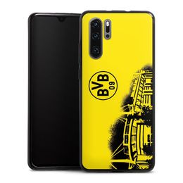 DeinDesign Huawei P30 Pro Handy Silikon H&uuml;lle Case schwarz Handyh&uuml;lle Stadium Bvb Borussia Dortmund