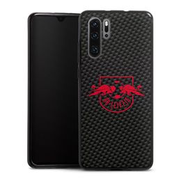 DeinDesign Huawei P30 Pro Handy Silikon H&uuml;lle Case schwarz Handyh&uuml;lle Rb Leipzig Official Licensed Product Carbon