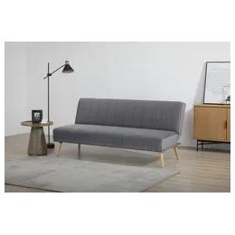 Schlafsofa Inosign "LUMINARA Gästesofa, Bettsofa, Couch mit Schlaffunktion, Loungesofa", grau, B:180cm T:87cm, Sofas, durch verstellbare Rückenlehne u. Bettfunktion, Webstoff-Bezug